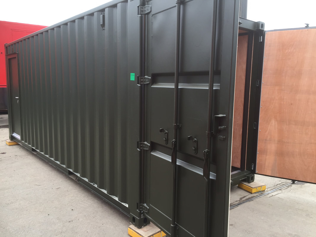 Black Office Container – 6m | 12m – Containers Haven